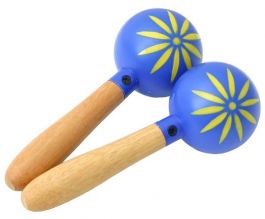 Maracas Round Blue